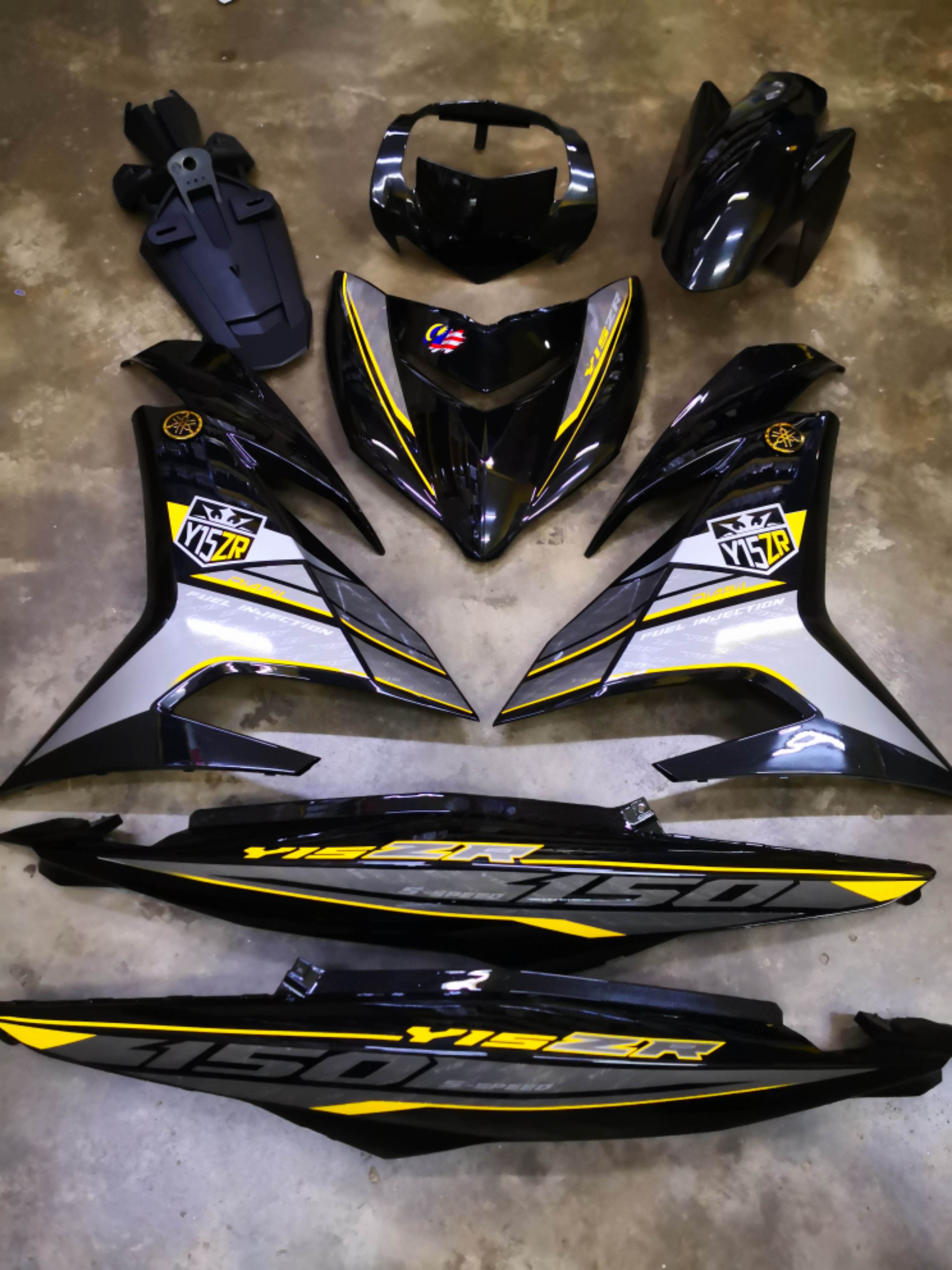 YAMAHA Y15 V1 V2 ORIGINAL VELOZI HIGH QUALITY FITTING FREE EMBLE ...