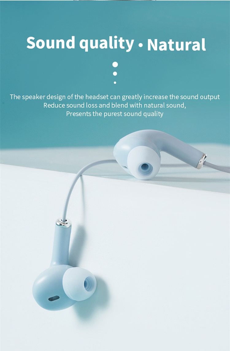 𝗘𝗔𝗥𝗣𝗛𝗢𝗡𝗘 Macaron Candy Series Stereo High Bass 3.5mm Headset Wired ...