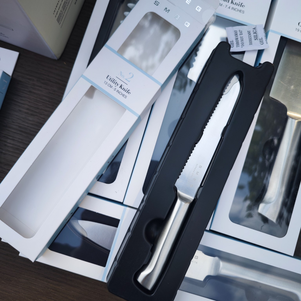 🔥German SMEG knife set kitchen household antique stainless steel ...