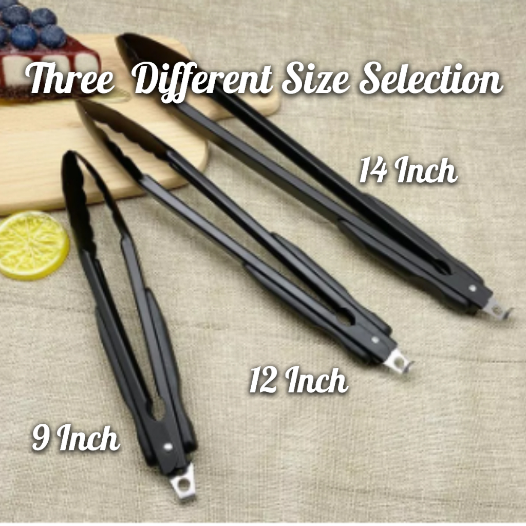 BBQ Grilling Tong Salad Bread Serving Tong Clip Non-Stick Kitchen ...