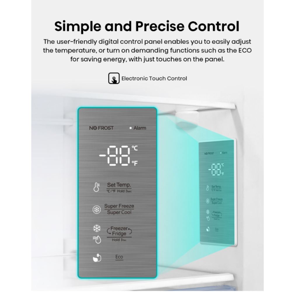 Hisense 280L Upright Freezer FV280N4AWNP No Frost 2 in 1 (Fridge or ...