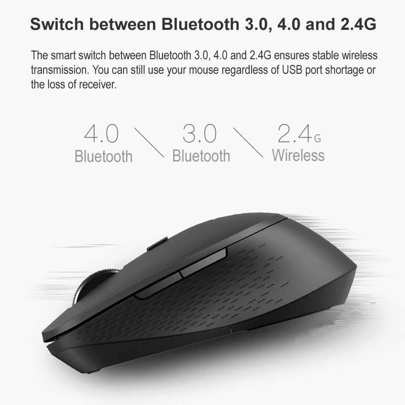 Rapoo M300 Silent Multi Mode 2.4G Wireless Mouse Bluetooth Mouse 1600 ...