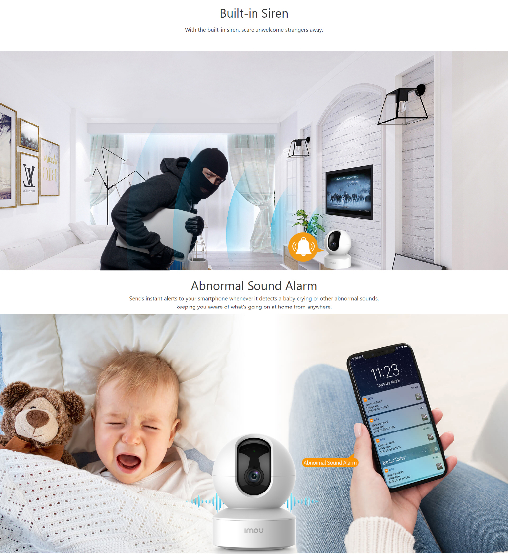 IMOU REX VT REX 3D 5MP One Touch Video Call & Monitoring Wireless CCTV IP Camera Human Detection ...