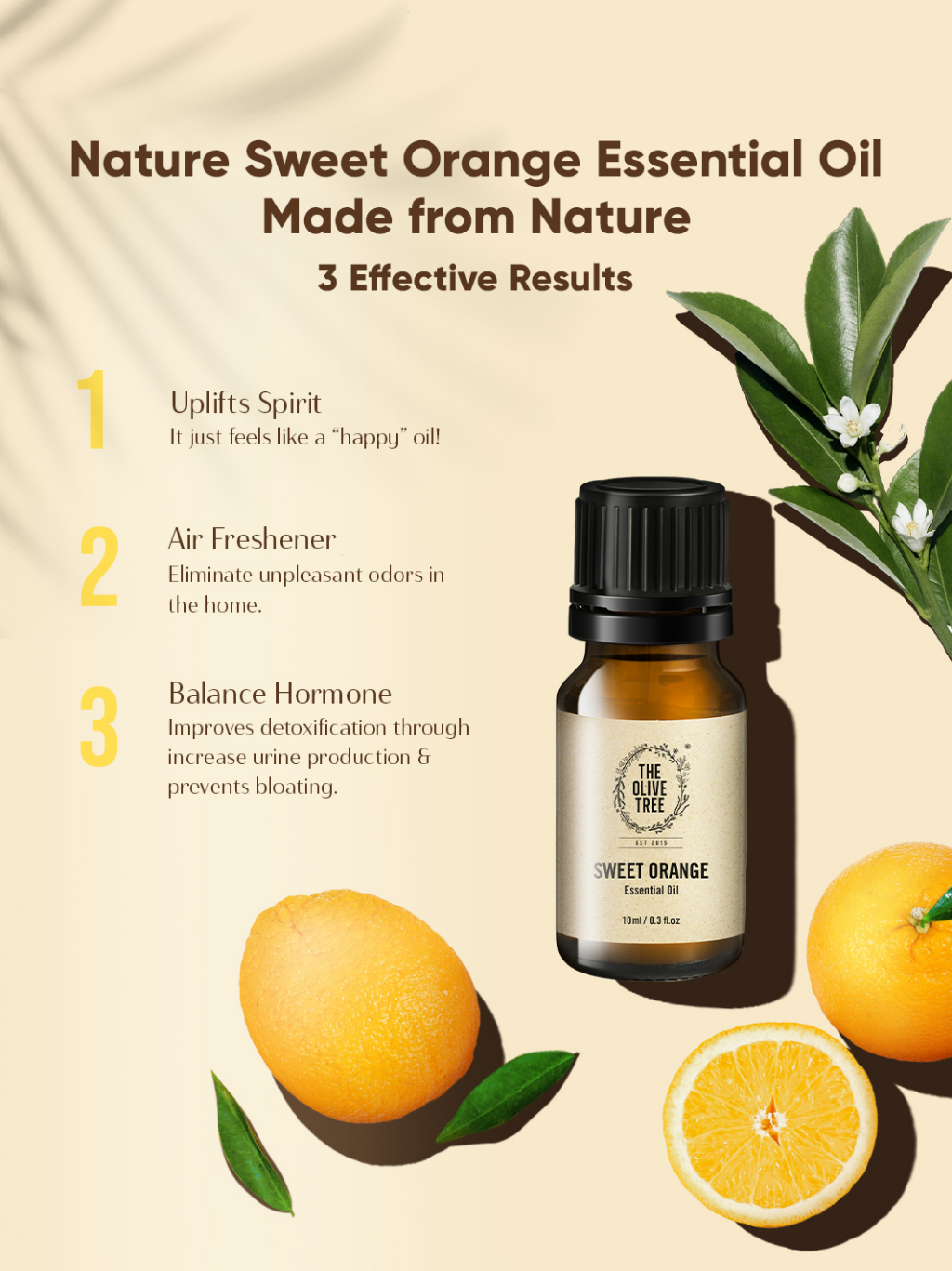 The Olive Tree Sweet Orange Essential Oil / Minyak Pati Oren Manis 10ml ...
