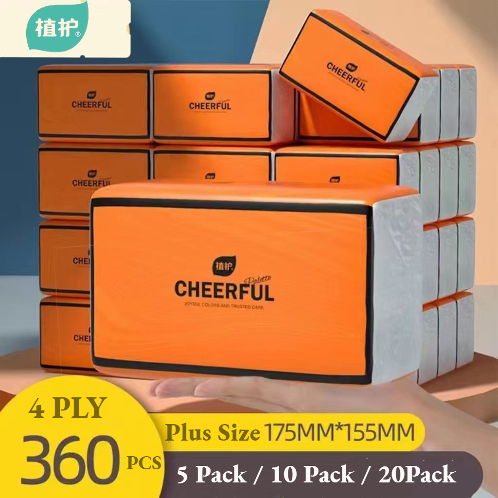 Botare Air-Cushion Face Tissue Paper 4-Ply thick 360 sheets 175*155mm ...