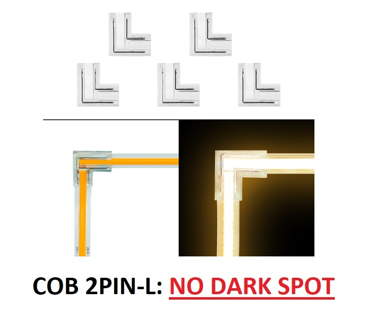 SMD 2835 / SMD 5050 / COB LED Strip Light Clip Connector Solderless 2 Pin 4 Pin RGB Single ...