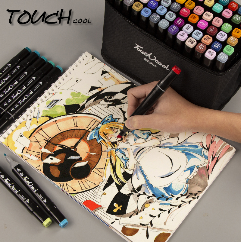 262 colors Double Tipped Markers Pen Felt Fine Line Twin Dual Tips ...