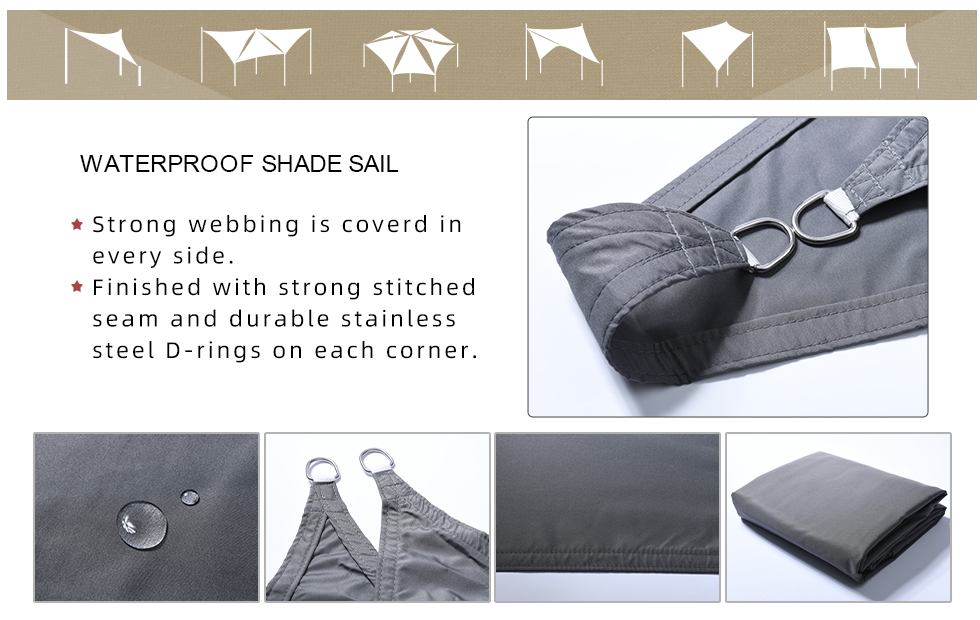 [Ready Stock]600D Outdoor Waterproof Awning Canopy Sunblock 99% UV ...