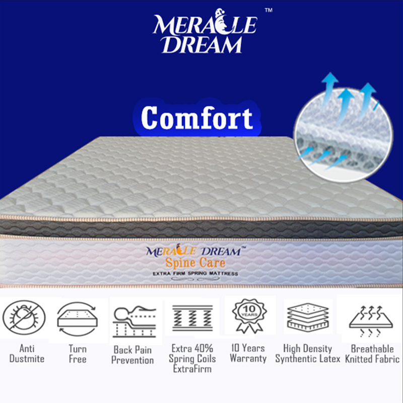 Tilam Spine Care SINGLE-Spring Mattress 11"-Spine Care COMFORT SPEC ...