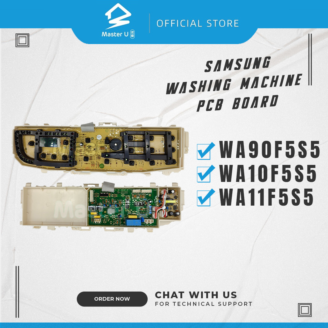 SAMSUNG WA90F5S5 / WA10F5S5 / WA11F5S5 WASHING MACHINE PCB BOARD PANEL ...