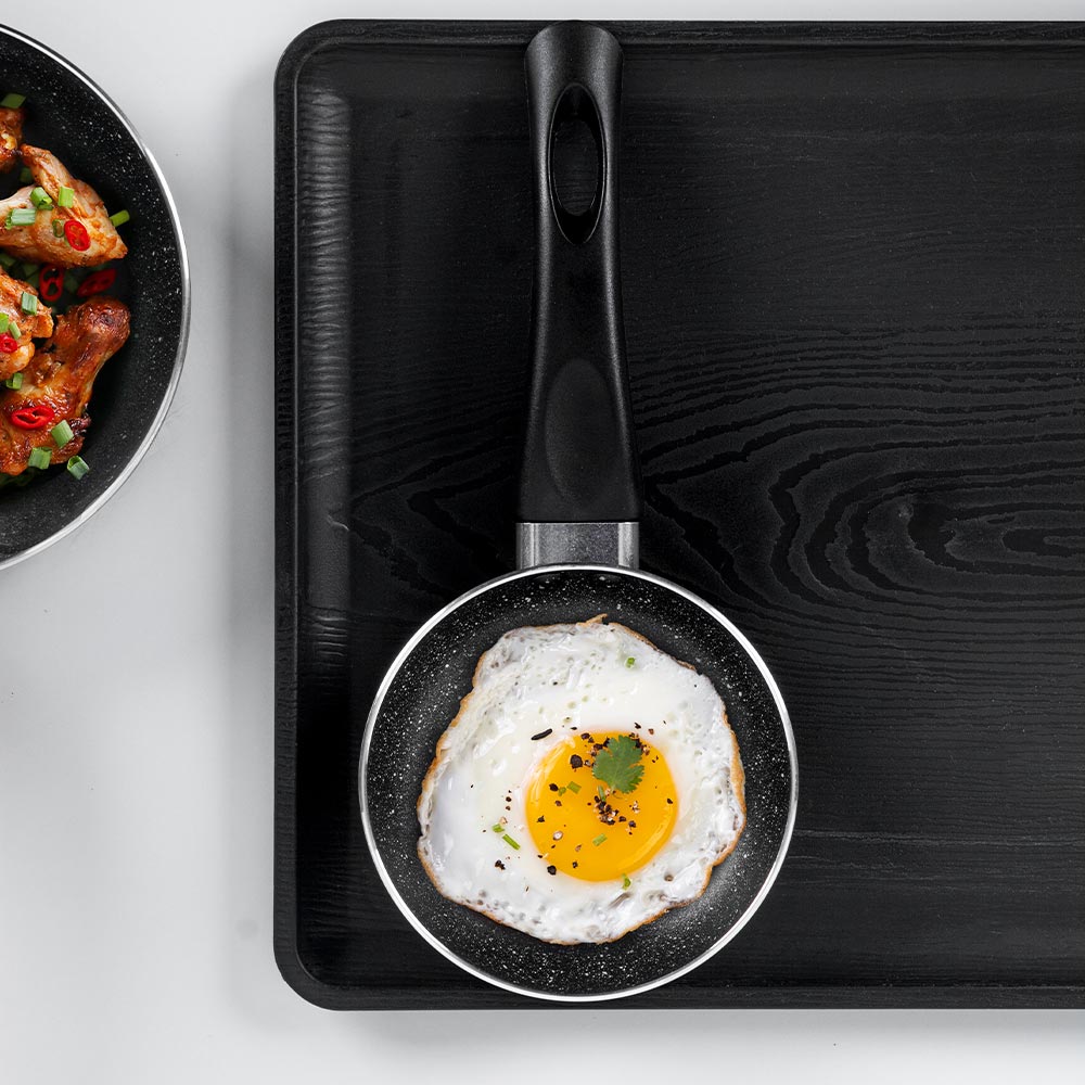 Vantage Crystal V-Fine 2pcs 12cm Non-Stick Egg Pan (H:3cm) | Shopee ...