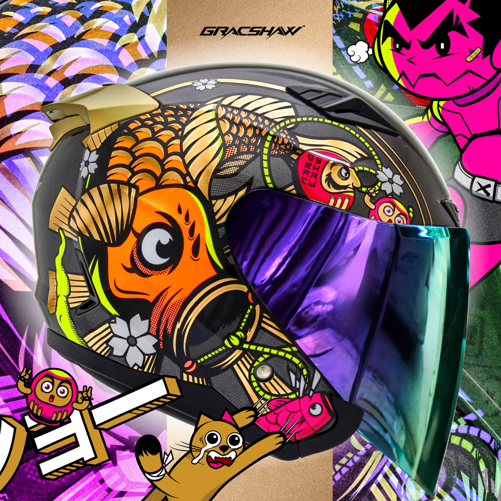 HELMET gracshaw japan edition GRACSHAW TENGU GRACSHAW TSURU GRACSHAW ...