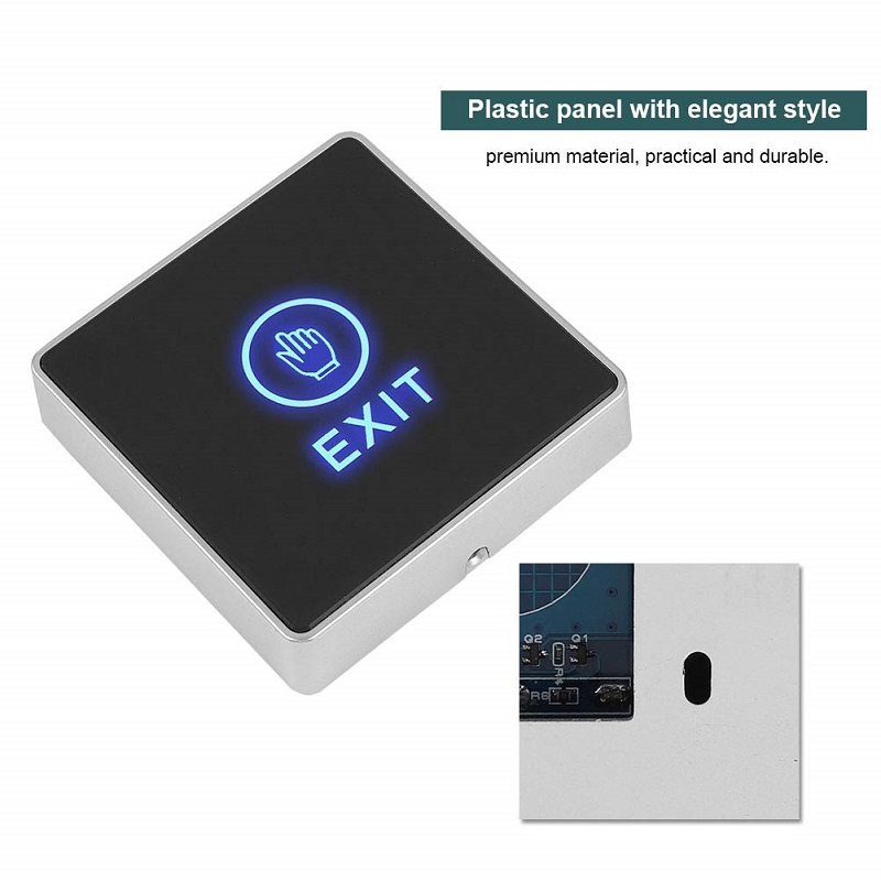 Door Exit Release Button Switch Panel LED Light for Door Access Control ...