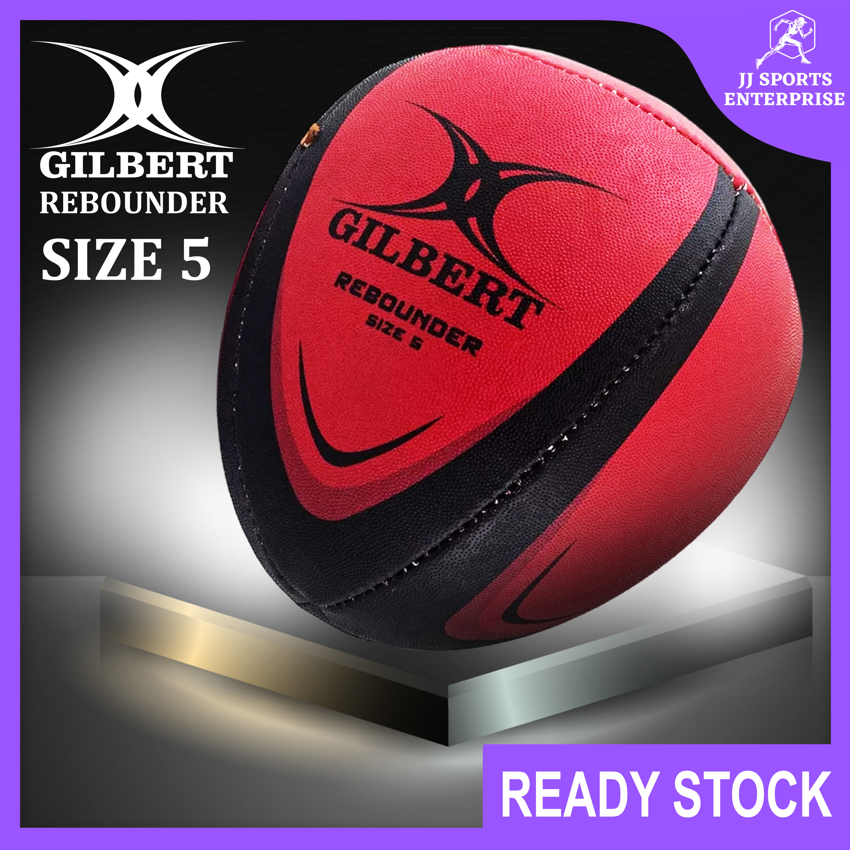 Gilbert Rebounder Match Training Ball (Size 5) Pass Catch Gilbert Rugby ...