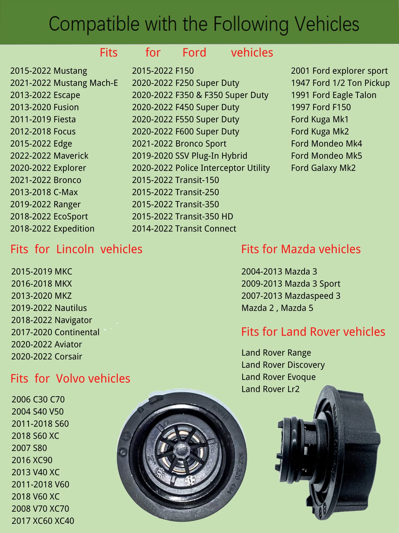 S2U Radiator Coolant Reservoir Spare Tank Cap Ford Ranger T6 T7 T8 ...