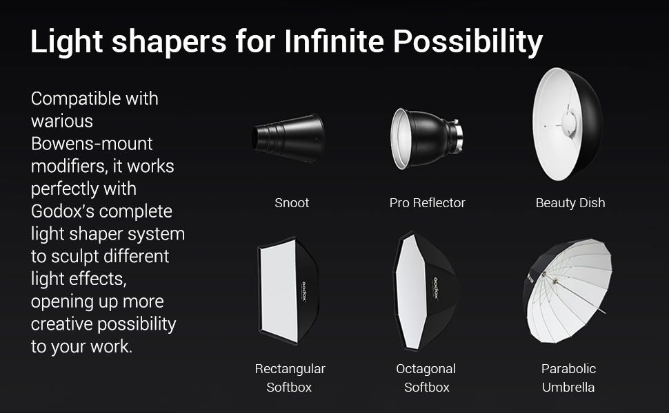 GODOX QT400IIIM STUDIO FLASH MONOLIGHT 2.4G WIRELESS X SYSTEM LED ...