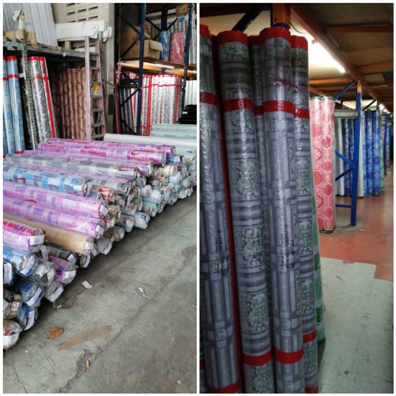 TIKAR GETAH 6 KAKI METER / 1.82 m / 6 FT PVC VINYL FLOORING TEBAL 0 ...