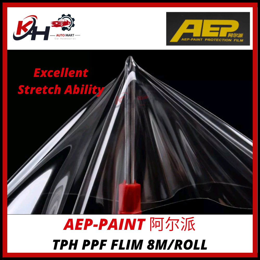 【Lowest Price SUPPLY】 1 ROLL 8Meter💥 AEP-Paint 7.5Mil TPH TPU PPF FILM ...