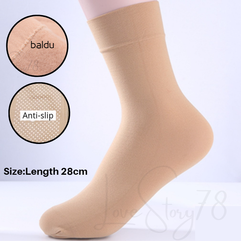 LOVESTORY Kualiti Selesa Stokin Muslimah Tebal Socks Women Sarung Kaki ...