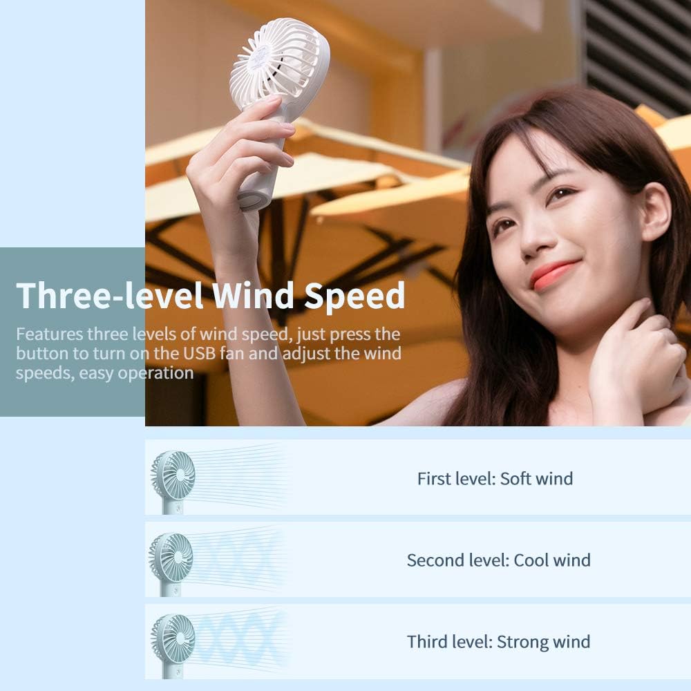 Yoobao Original F3 Mini USB Fan 3000mAh Rechargeable Handheld Mini Fan ...