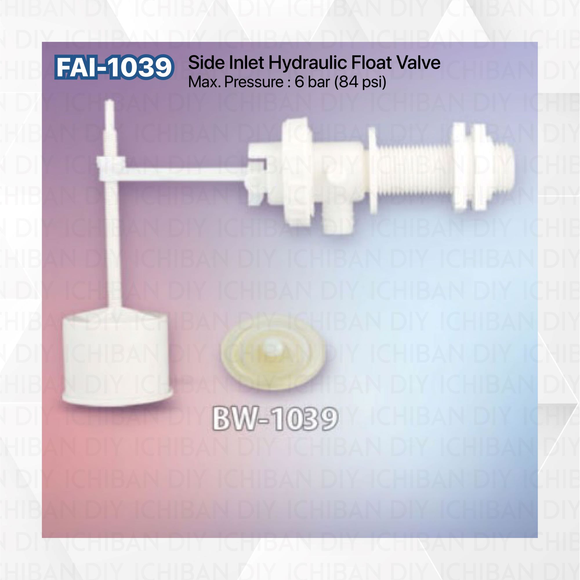 Techplas FAI-1039 Side Inlet Hydraulic Float Valve Cistern Flush ...