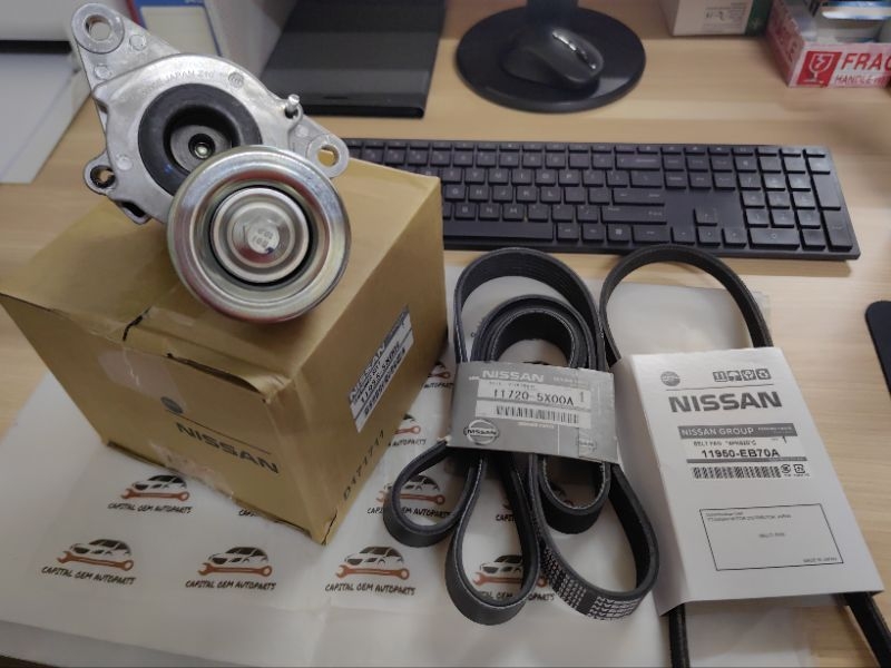 Nissan Navara D40 D23 NP300 NV350 Urvan E26 FAN BELT TENSIONER MADE IN ...