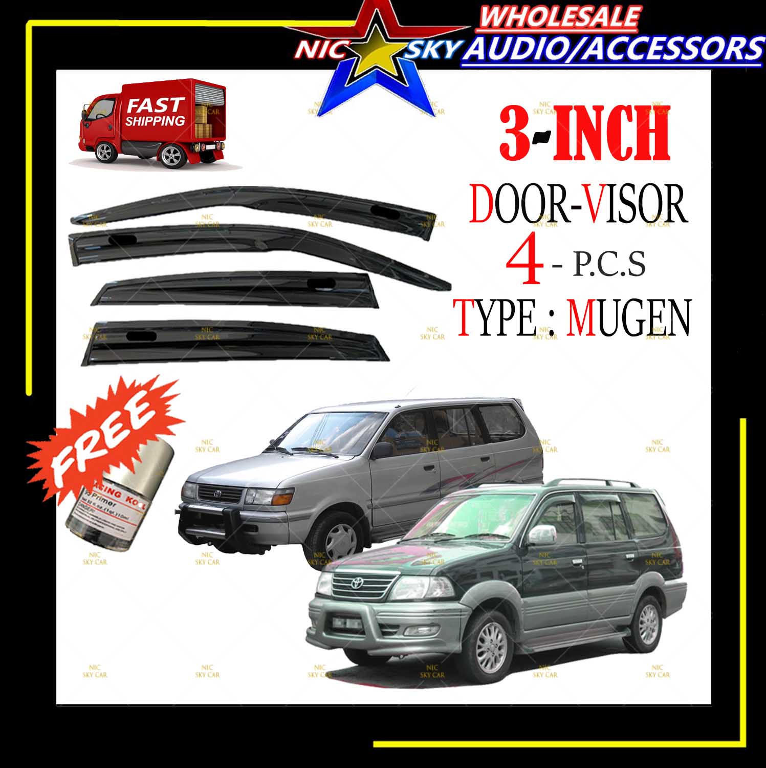Air Press Unser Window Tingkap kereta unser Door Visor Toyota Rush ...
