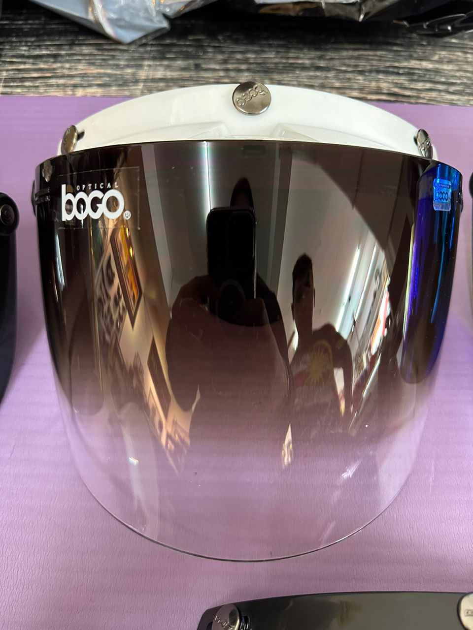 BOGO VISOR BIKKO VISOR 3 PIN MS88 MHR STENG VISOR HELMET SIANG MALAM ...