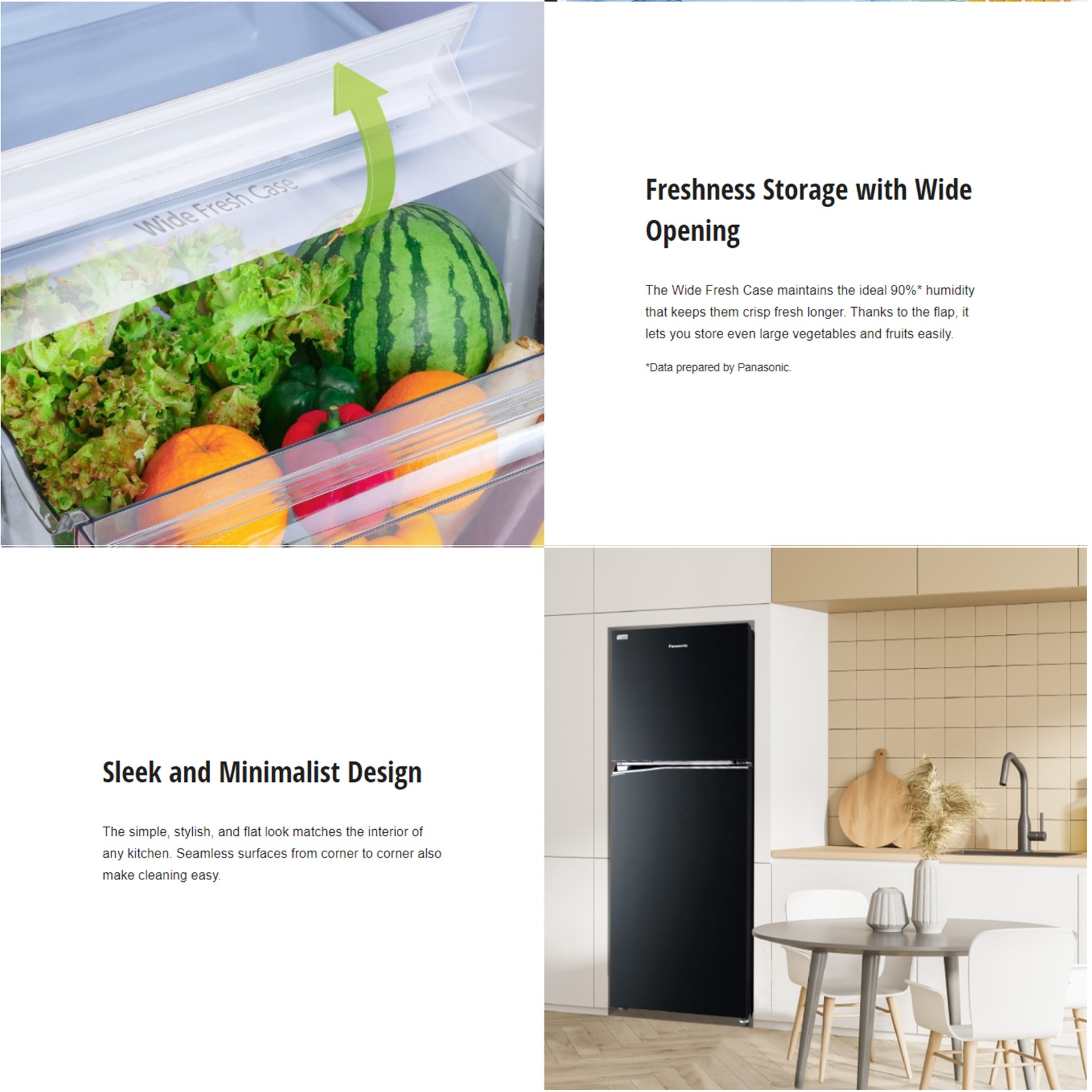 Panasonic 325L Inverter Energy Saving 2-Door Top Freezer Refrigerator ...