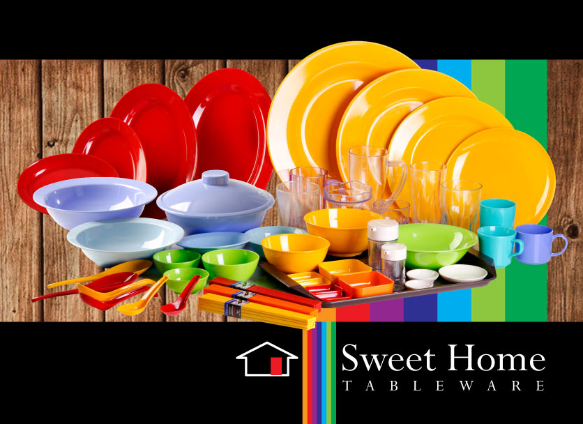 (100pcs) Kenduri Set 9" Flat Plate Plastic Plate 9" Deep Plate ( Piring ...