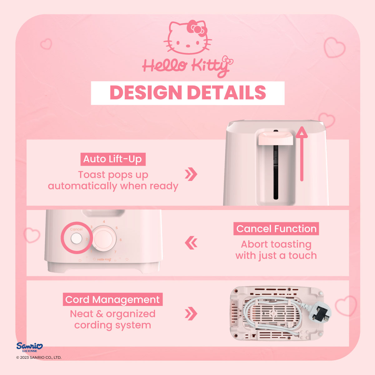 Russell Taylors x Sanrio Hello Kitty Bread Toaster T1 | Shopee Malaysia