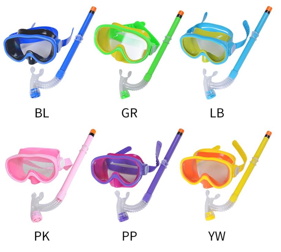 Unisex Kids Diving Mask Scuba Snorkeling Face Mask Half Dry Tube ...