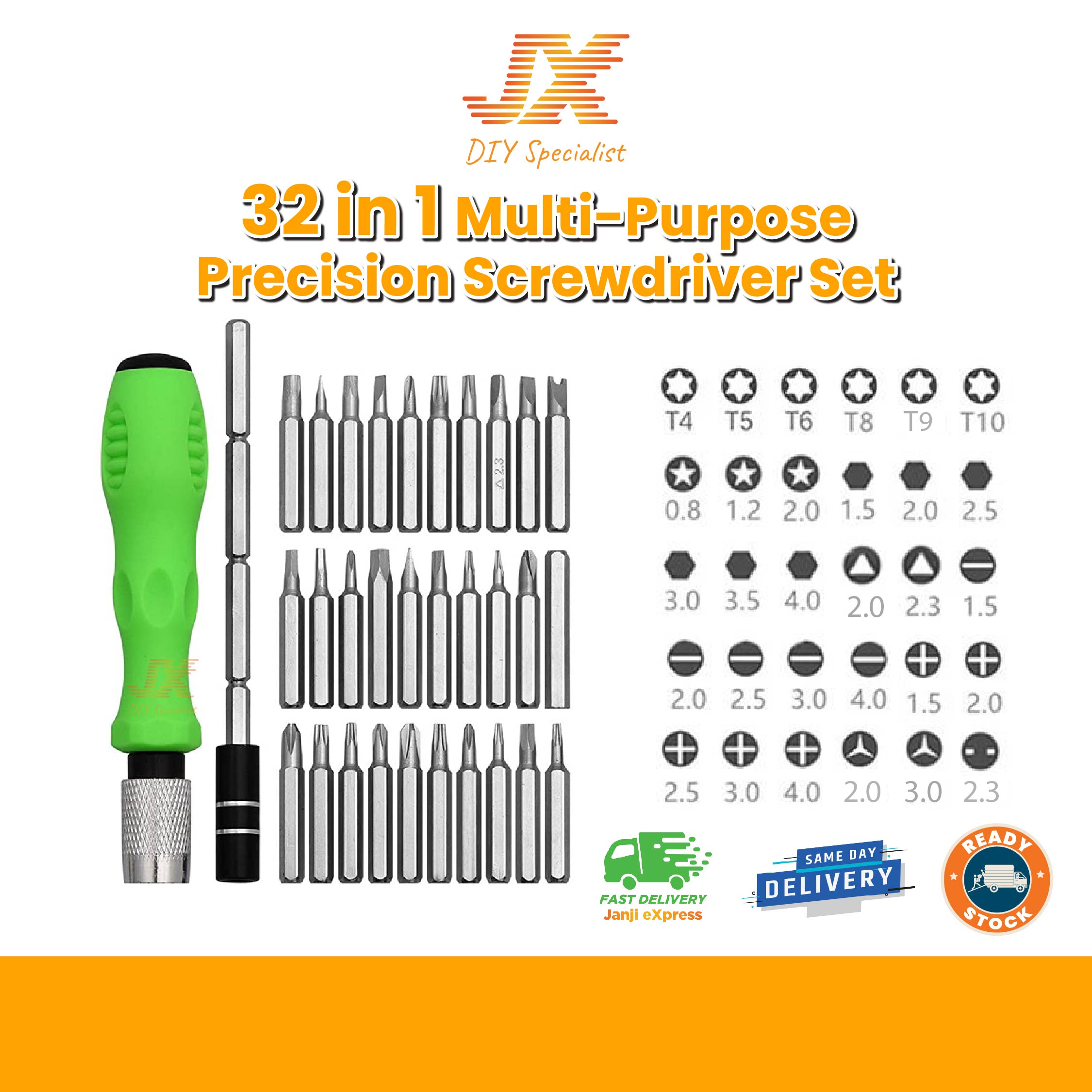 32 in1 Precision Screwdriver Set Repair Torx Screw Driver Phone Laptop ...