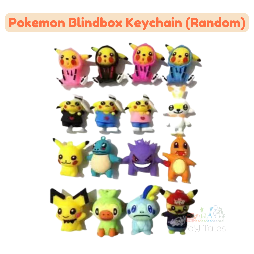 ToyTales 🍭 POKEMON KEYCHAIN Blind Box 🍭 Pikachu Mystery Box Surprise ...