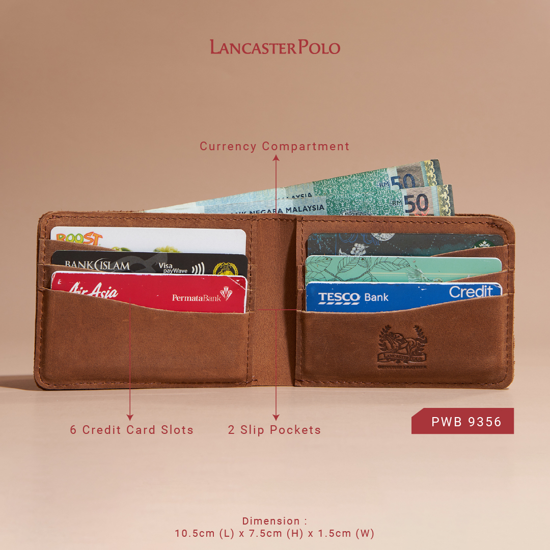 Lancaster Polo Full Grain Crazy Horse Leather Series Bifold Short ...