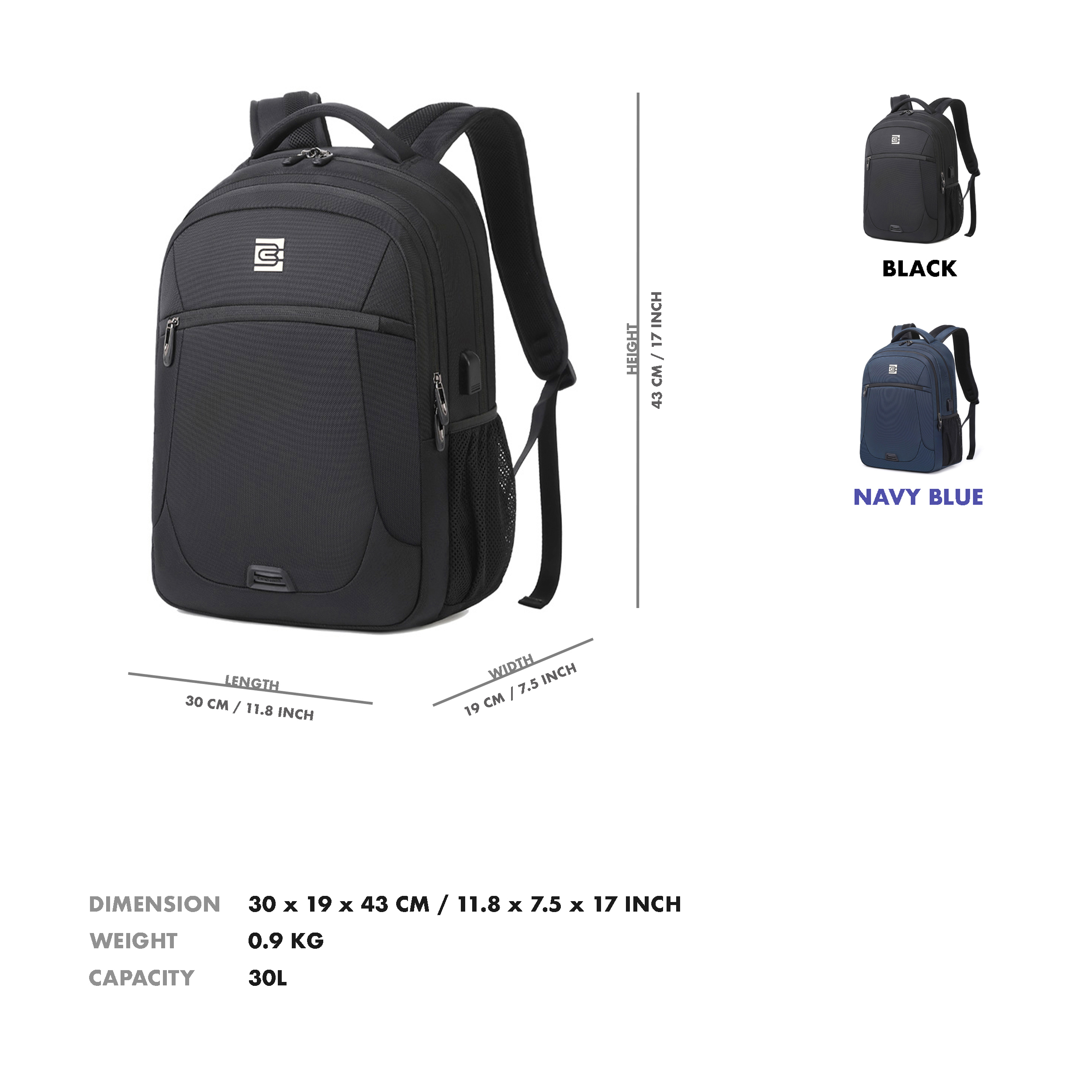 BRUNO CAVALLI Multifunctional Water Resistant Business Laptop Computer ...