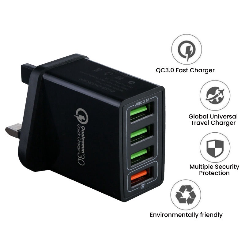 Charger Fast Charging Adapter Charger Usb Plug Socket Android iPhone ...