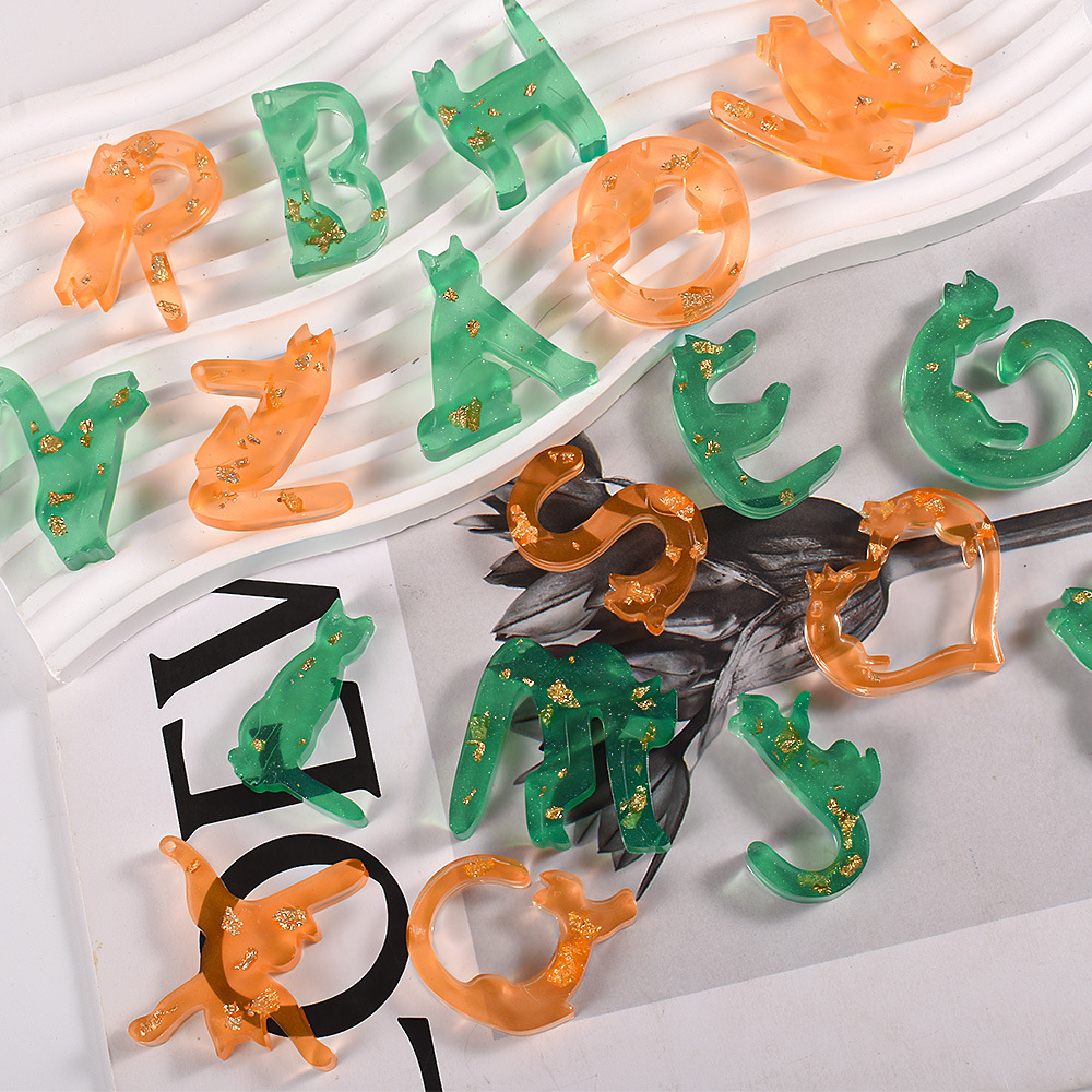 Acuan Huruf Silikon Epoksi ABC XYZ Alphabet Letter Epoxy Silicone Mold ...