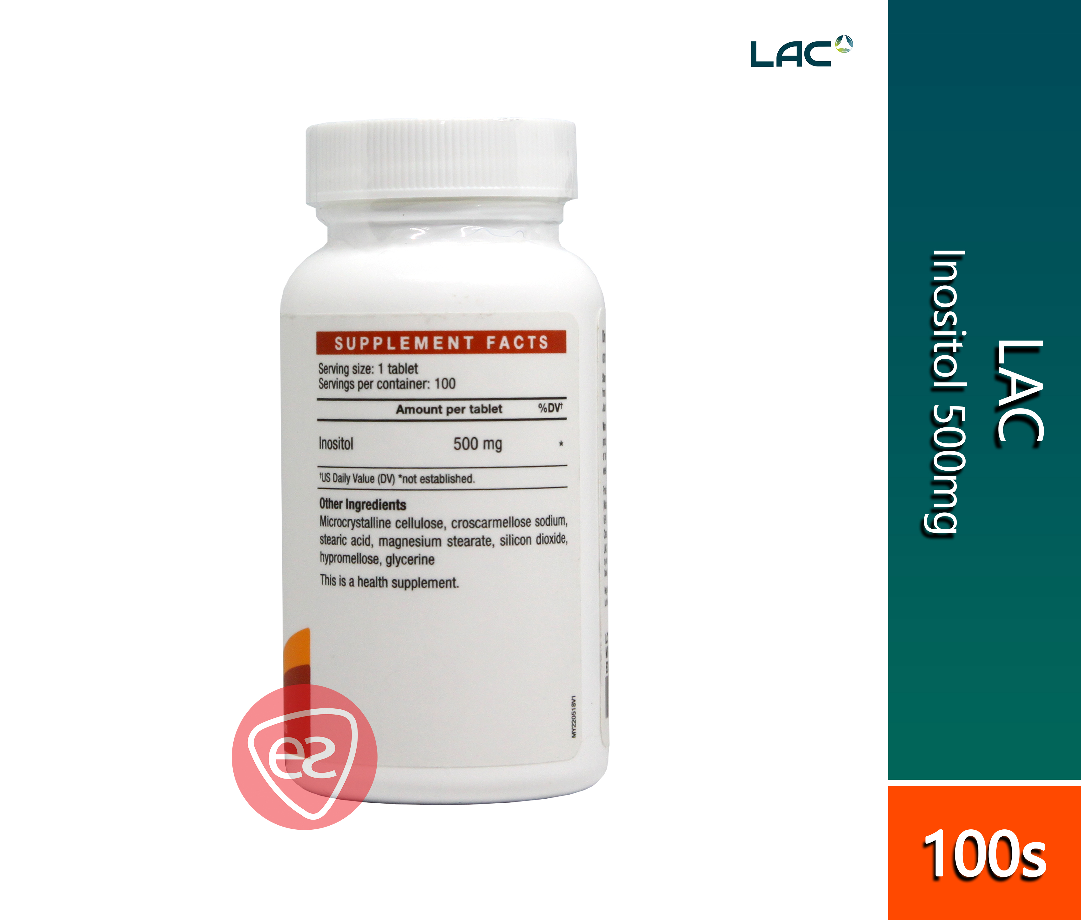 LAC Inositol 500mg Tablet 100s | Shopee Malaysia