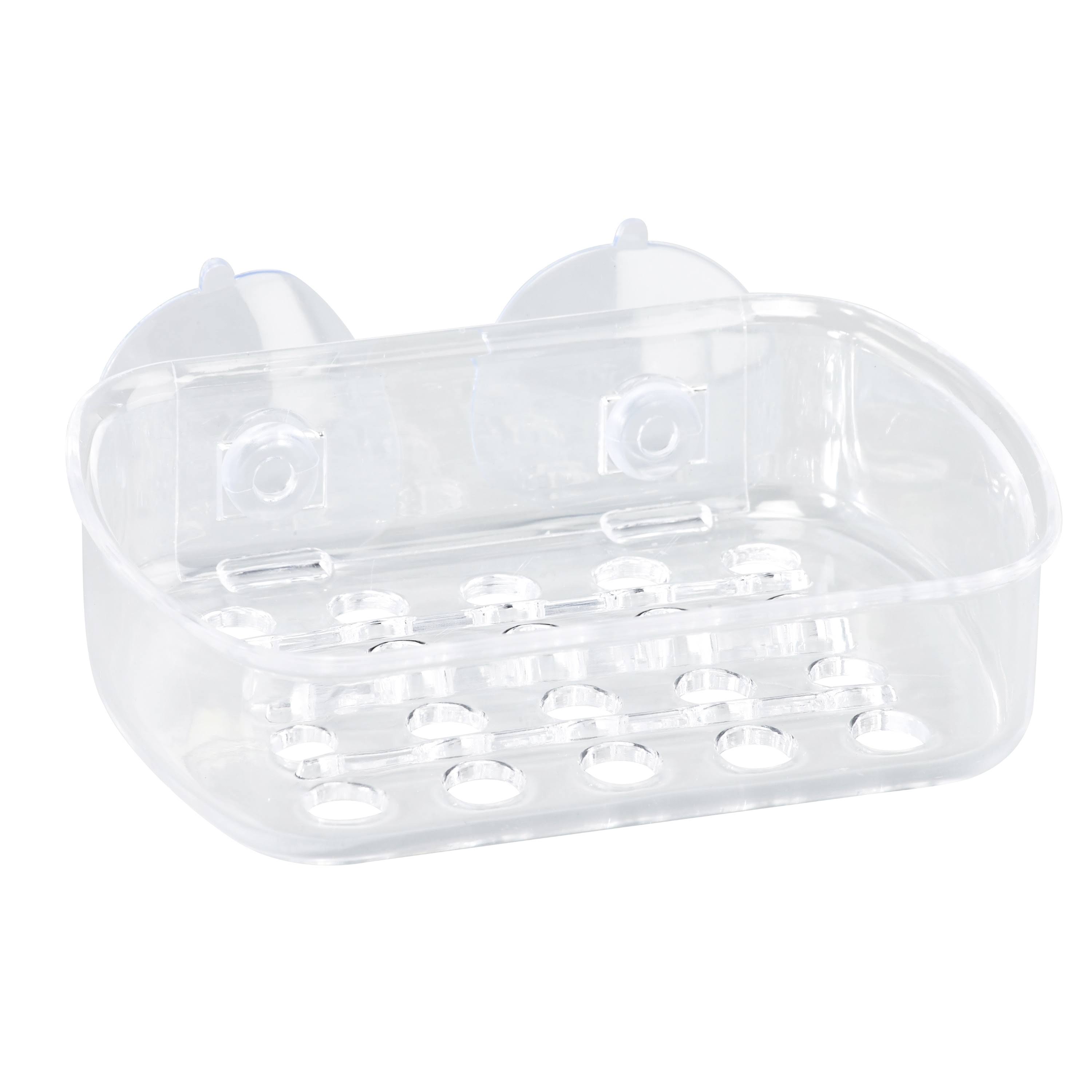 Tradlux Soap Rack with Suction Rack Clear Acrylic Plastic Bar Soap Rack ...