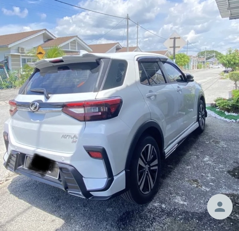 PERODUA ATIVA GEAR UP GU LOOK WITH COLOUR BODYKIT BODY KIT SKIRT ...