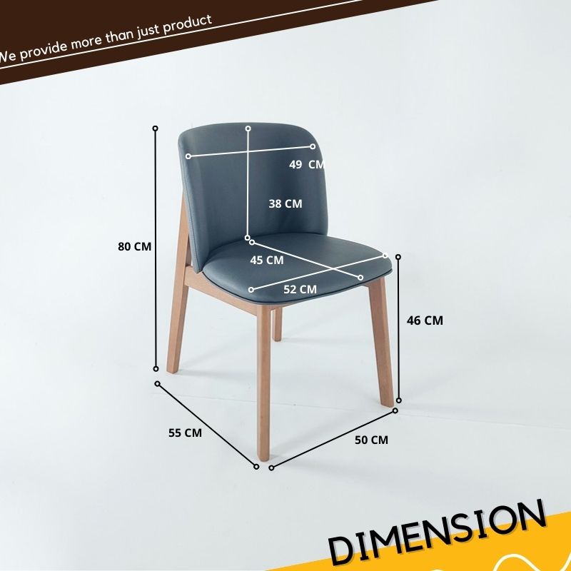 Scandinavian Designer Wooden Chair- Molly/ Solid Rubber wood / fabric ...