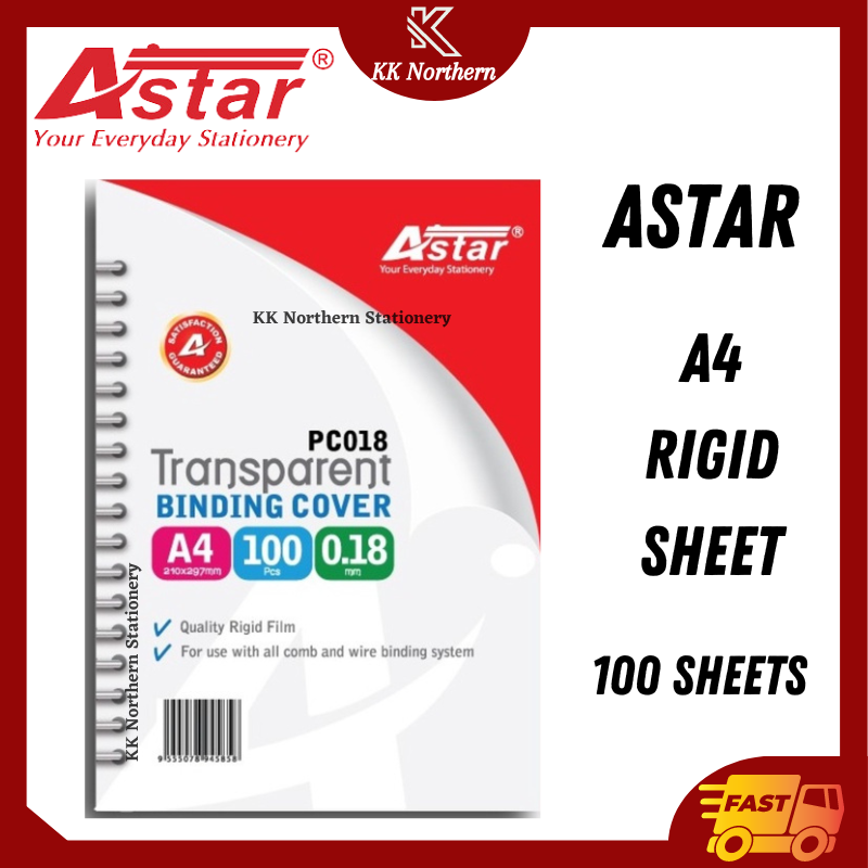 A4 PVC Paper Cover Rigid Sheet A4 Transparent Binding Plastic Cover ...