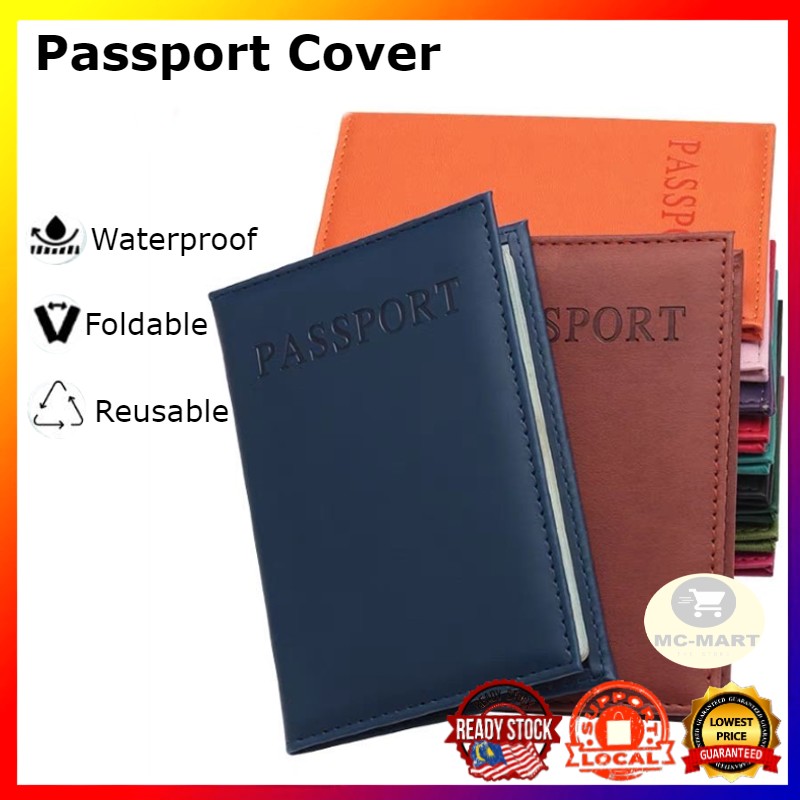 Waterproof Travel Holder Leather Passport Protective Pouch Case Card ...
