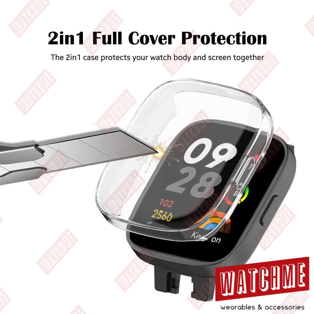 Xiaomi Redmi Watch 3 | Redmi Watch 3 Active Protector Case, 2in1 Soft ...