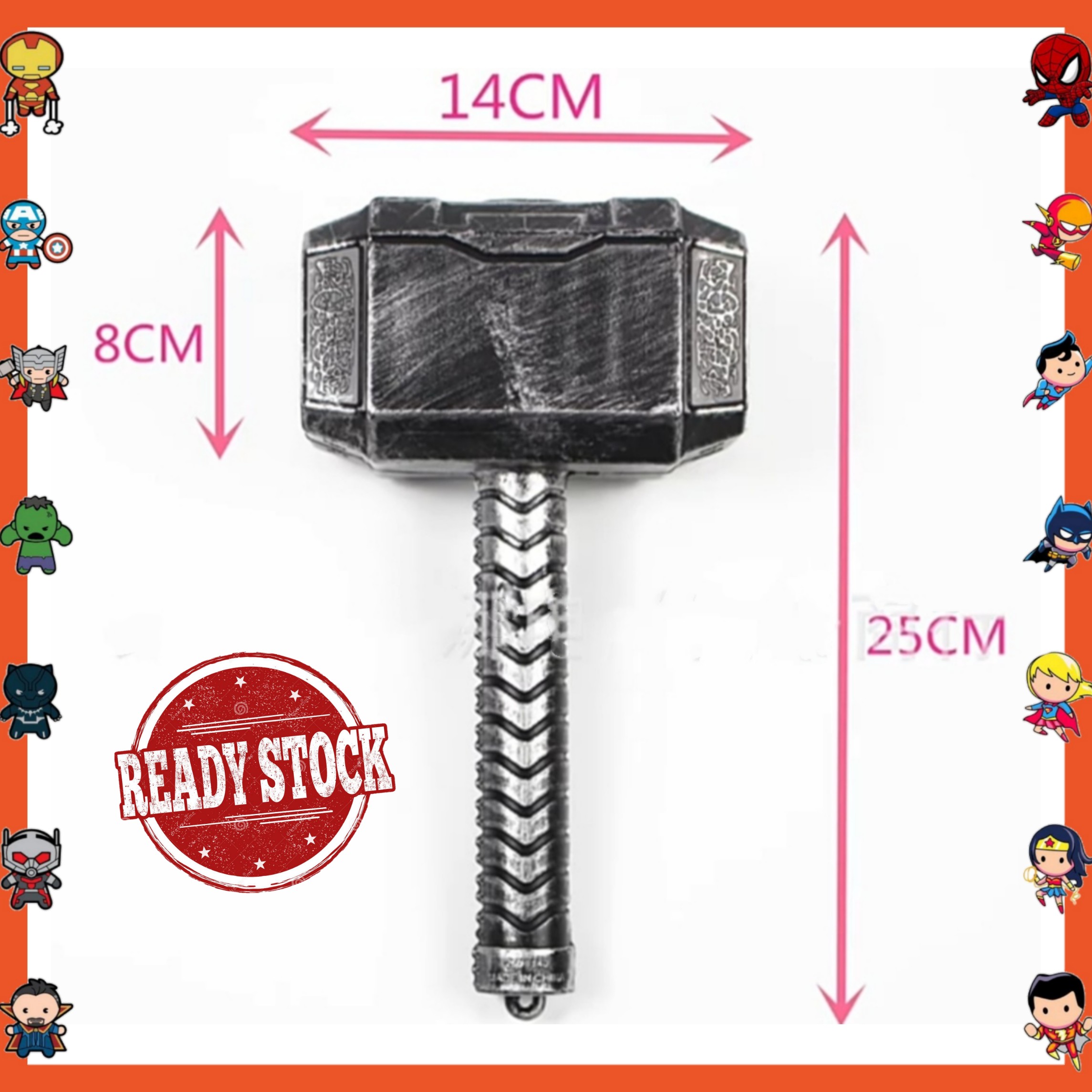 [READY STOCK] Lovely Kids Boy Toy Accessories THOR HAMMER Superhero ...
