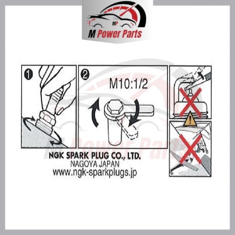 NGK Spark Plug Iswara Wira 1.3 1.5 Satira Old 12V Carburetor BP6ES NGK ...