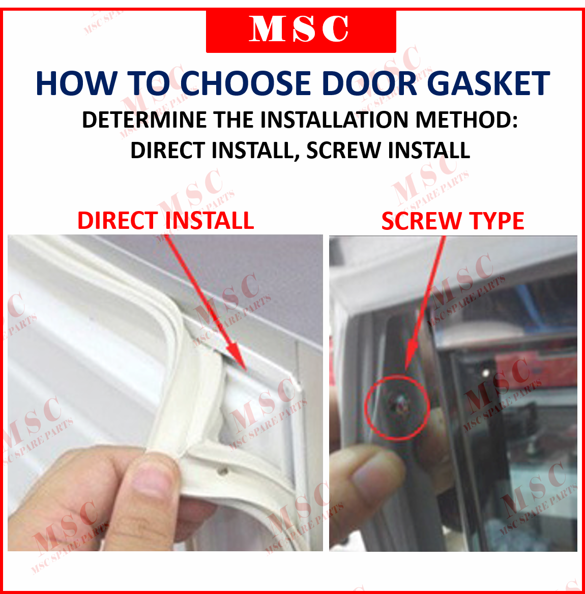 Universal Refrigerator / Freezer / Chiller Door Rubber Gasket Showcase ...