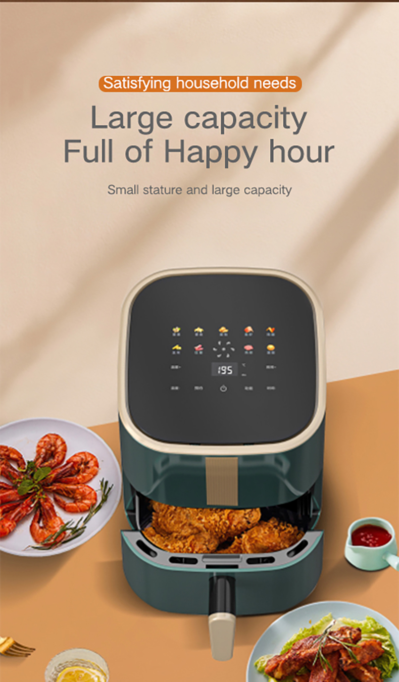 [Freeshipping] Qbrand Air Fryer 6L 10L 2400W 1400W Oil Free Large ...
