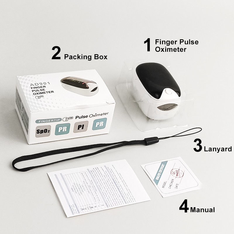 Digital Finger Pulse Oximeter 901 Fingertip TFT Blood Oxygen Saturation ...